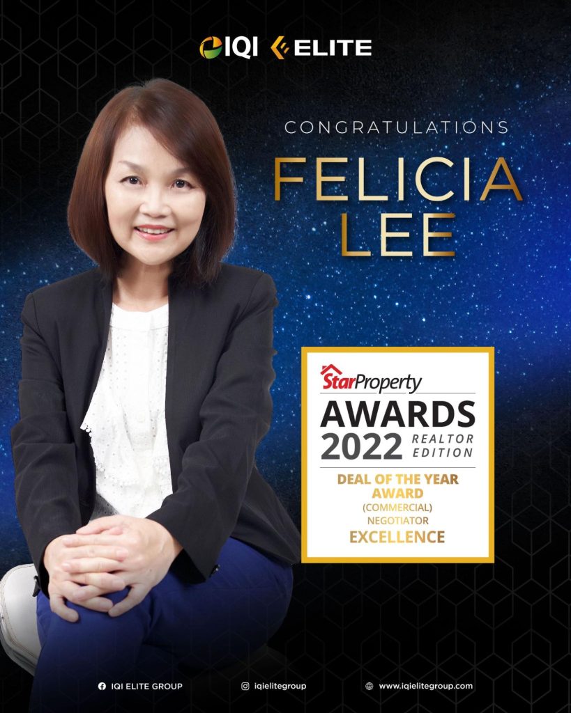 Felicia Lee - Winner of 2022 StarProperty Awards Deal of The Year (Commercial) Negotiator ...